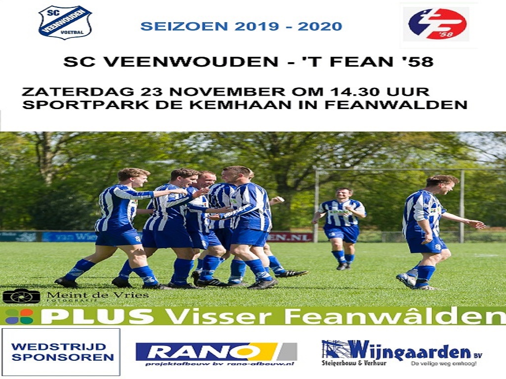 Krachtmeting tussen SC Veenwouden en ‘t Fean ’58 - RTV NOF Nieuws