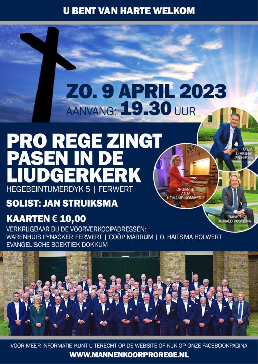 Pro Rege zingt Pasen in Liudger kerk Ferwert - RTV NOF Nieuws