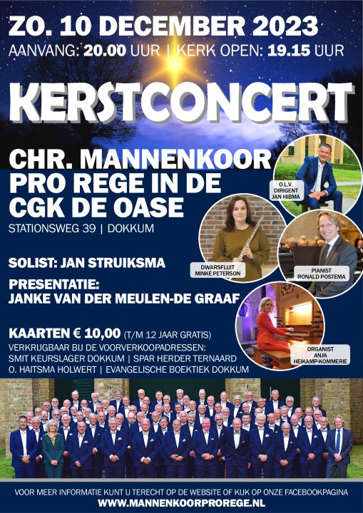 10 december Kerstconcert Christelijke Mannenkoor Pro Rege - RTV NOF Nieuws 10 december Kerstconcert Christelijke Mannenkoor Pro Rege - RTV NOF Nieuws