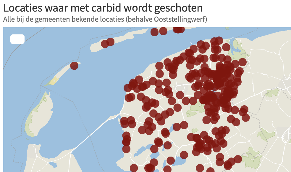 KAART: Kijk hier waar met carbid wordt geschoten op oudejaarsdag - RTV ...